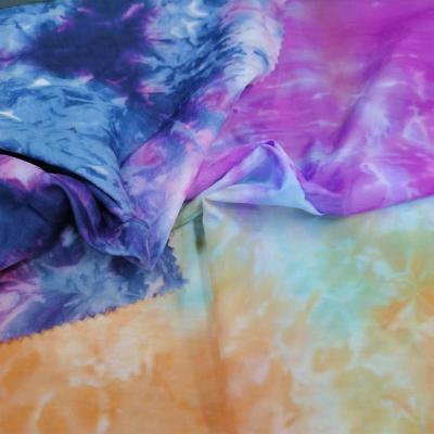 China 100% Nylon Tie Dyed Jersey Printed Microfiber Fabric 40D 150cm for sale