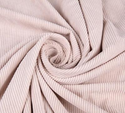 China Soft 8 Pit Cotton Polyester Dyed Knitted Corduroy Fabric Windproof for sale