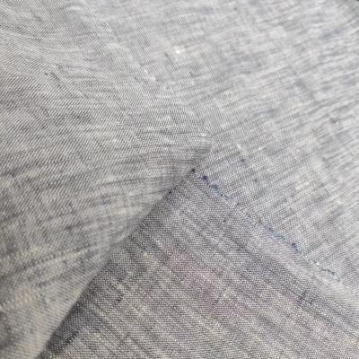 China El 100% Gray Color Plain Dyed Fabric de lino para la materia textil y la ropa caseras 126gsm en venta
