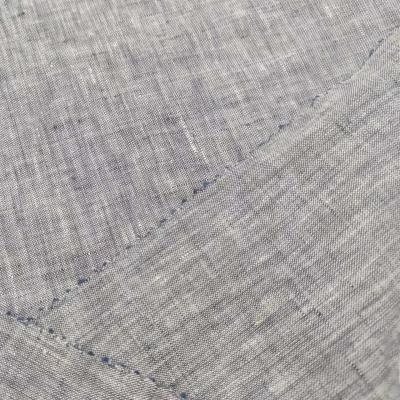 China El 100% Gray Color Plain Dyed Fabric de lino para la materia textil y la ropa caseras 126gsm en venta