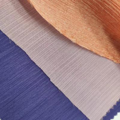 China 100% Polyester Breathable Chiffon Fabric Sparkling Crinkle 30DX68D for sale