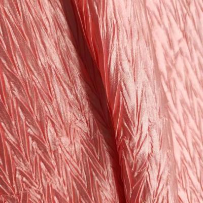 China 100% Polyester 75Dx100D Dyed Crinkle Satin Fabric 120g  For Dress Garment for sale