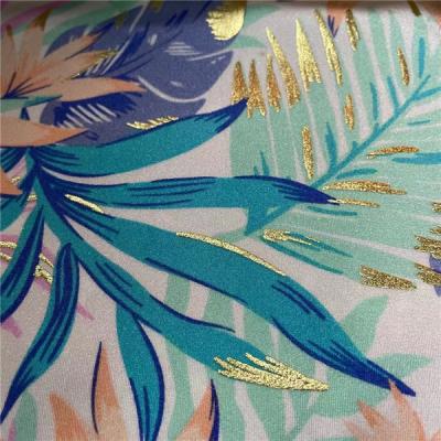 China Soft Scuba 200gsm Sports Clothing Fabric 75D 40D 160cm Foiled for sale