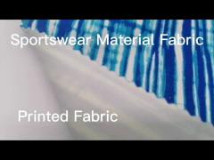 Largura impressa 14% de nylon 150cm da tela 260gsm 140D+40D do Spandex do Sportswear de 86% Windproof