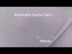 Spandex de nylon respirável 126gsm do poliéster 4% da tela 86% 10% da listra