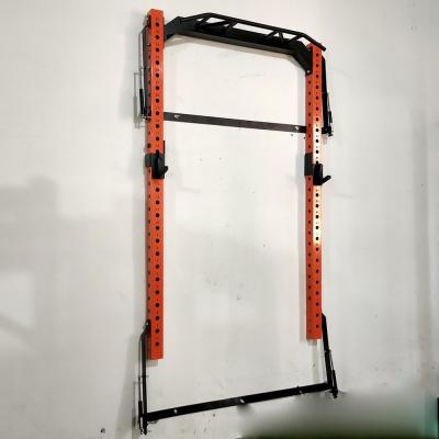 China Op maat gemaakte stalen sterkteapparatuur Home Indoor Folding Power Racks Wall Squat Rack Te koop