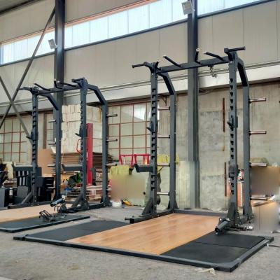 China Commerciële fitnessruimte Hard Pull Training Floor Squat Rack Machine SD003-A Te koop