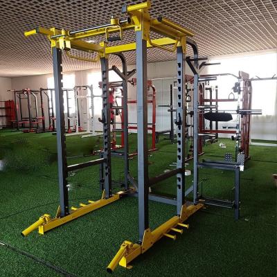 China Parkapparaat Gym Fitness Commercieel Multifunktioneel Zwaar Draagbaar Squat Power Half Rack Te koop