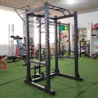 China Squat Rack with Optional Lat Pull-Down Attachment Top- Strength Training Gym Equipment for sale