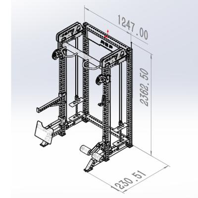 China G.W 415kg N.W 380kg Multi Function Gym Machine Squat Rack met DAP fitnessapparatuur Te koop
