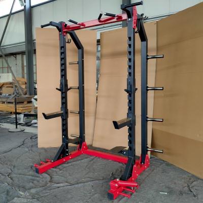 China Gevouwen Gevouwen commerciële fitnessruimte Fitnessapparatuur Power Rack voor thuisgymtraining Te koop