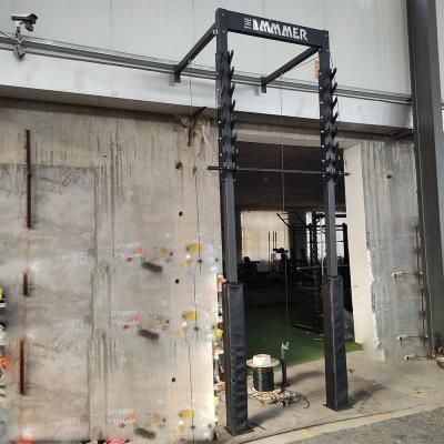 China Commerciële fitnessapparatuur Stalen gym Free Standing Squat Rack met Apen Rigs Te koop