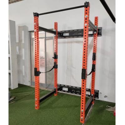 Cina Rack pieghevoli per squat commerciali con peso netto di 220 kg e logo personalizzato in vendita