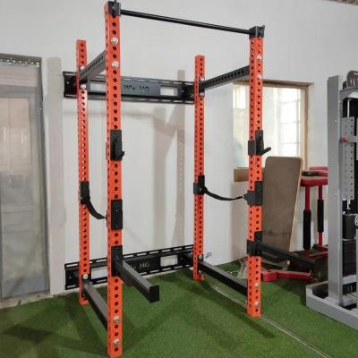 Cina Rack pieghevoli per squat commerciali con peso netto di 220 kg e logo personalizzato in vendita