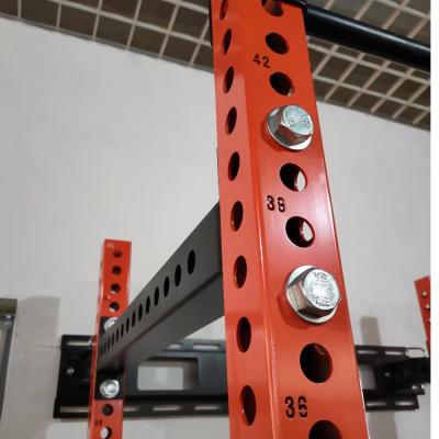 Cina Rack pieghevoli per squat commerciali con peso netto di 220 kg e logo personalizzato in vendita