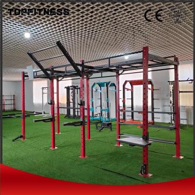 China Volwassenen Commerciële Krachttraining Gym Fitness Equipment Cross Fitness Rack 5800*1250*3000mm Te koop
