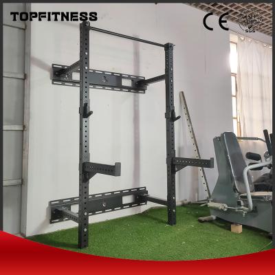 Cina Fonte di alimentazione manuale scaffalatore per squat montato a muro per unisex attrezzature per palestra fitness unisex in vendita