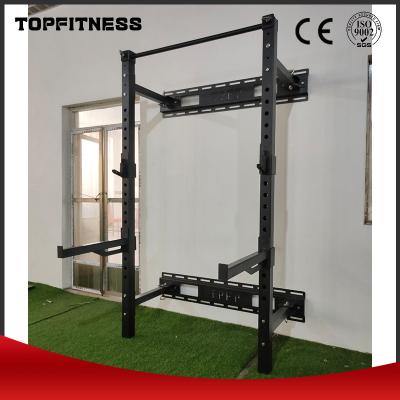 Cina Strength Fitness Equipment Wall Mounted Folding Squat Rack per adulti in vendita