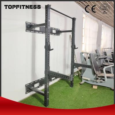 Cina Scalatorio pieghevole regolabile Esercizio Squat Rack Mural Fold Back Squat personalizzato in vendita