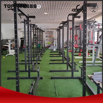 China Equipamento de fitness em casa de ginástica neutro em gênero, rack simples de agachamento com 2 camadas de pintura à venda