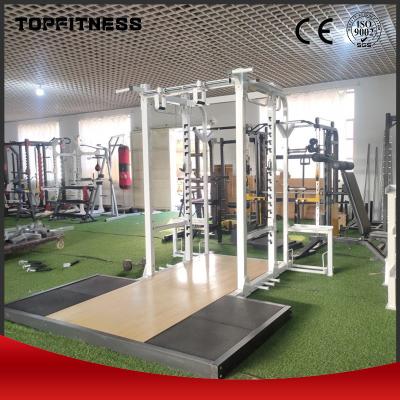 China Máquina de gaiolas de meia resistência dobrável comercial para ginásio de fitness, agachamento e pressão de banco à venda