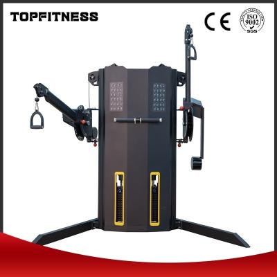 China Fitnessapparatuur Op maat gemaakte fitnessruimte Dual Cable Cross met Free Motion Gym apparatuur Te koop