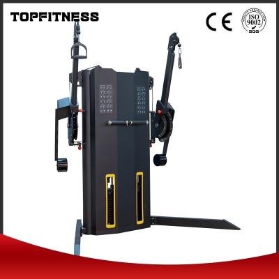 China Fitnessapparatuur Op maat gemaakte fitnessruimte Dual Cable Cross met Free Motion Gym apparatuur Te koop