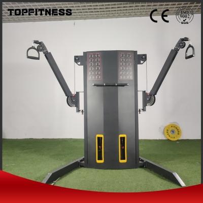 China Fitnessapparatuur Op maat gemaakte fitnessruimte Dual Cable Cross met Free Motion Gym apparatuur Te koop