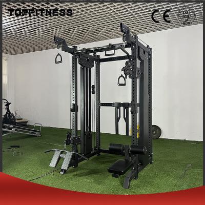 China Multifunktioneel station Unisex Gym Fitness Kabelmachine met 75*75*3mm Kolomgrootte Te koop