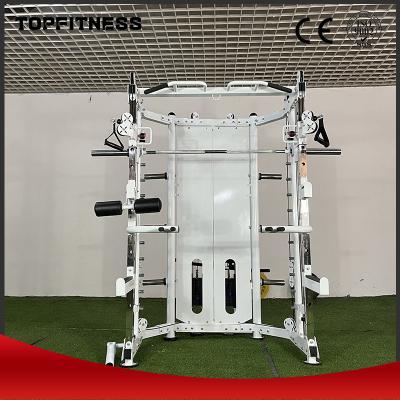 China Professionelle Kraft Fitness Ausrüstung Squat Rack 3D Smith-Maschine mit Kabel-Teiler zu verkaufen