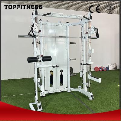 China Professionelle Kraft Fitness Ausrüstung Squat Rack 3D Smith-Maschine mit Kabel-Teiler zu verkaufen