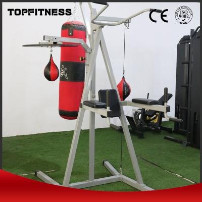 Cina Funzione di costruzione del corpo in acciaio Portatore di sacchetto di sabbia regolabile per sacchetto da pugilato portatile in vendita