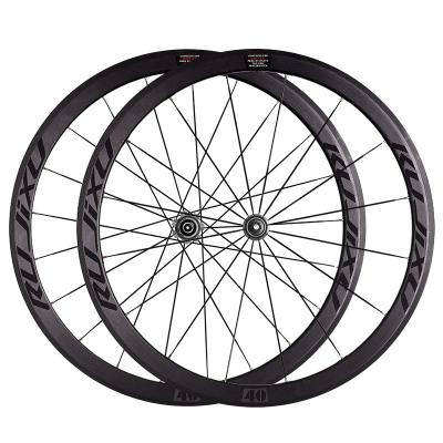 China The wheelset of the bicycle etc. Road RUJIXU40MM, straight-pull spoke aluminum alloy wheels, carbon fiber wheels for sale