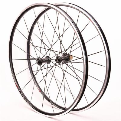China Bicycle etc factory direct 700C road bike wheel set carbon fiber wheel assembly bicycle road racing aluminum wheelset for sale
