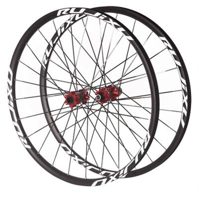 China Mountain Bikes Lightweight Center Super Lock Straight Flat Spoke Mountain Bike Wheel Set 26/27.5/29 Inch Wheel Carbon Fiber Hub Wheel Set for sale