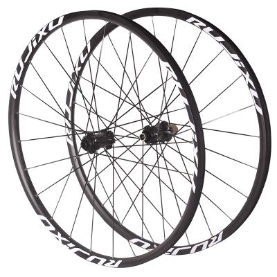 China Rujuxu Mountain Bikes Hexane Center Ultra Locking Spokes Straight And Flat Mountain Road Bicycle Wheelset for sale