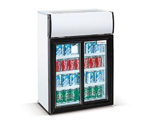 China 85L double door MiniBar Baverage Fridge/Countert top showcase for sale