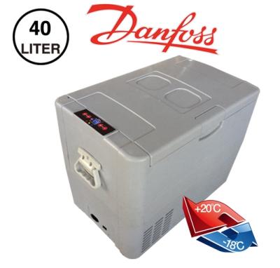 China Mini 40L DC freezer solar fridge freezer AC/DC compressor fridge-Danfoss compressor-DC portable freezer for sale