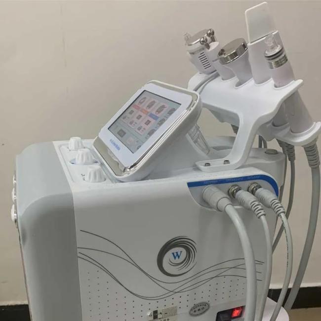 6 in 1 Hydra Dermabrasion Machine Water Oxygen Jet Peel Hydro Skin Scrubber Deep Cleansing RF Face Lifting Cold Hammer Hydrafacial Machine