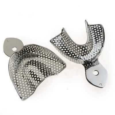 China Dental Edentulous Perforated Plastic Impression Trays for sale