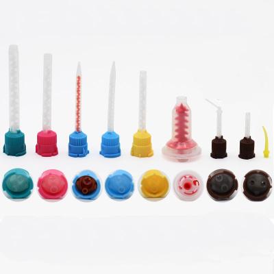 China Plastic  Material  Dental Disposable Brown Yellow Mixing Tips Dental for sale