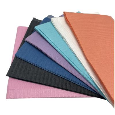China Disposable Dentist Waterproof Napkin Patient Dental Bibs for sale