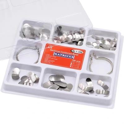 China Dental Sectional Contoured Tooth Metal Matrices Band for sale