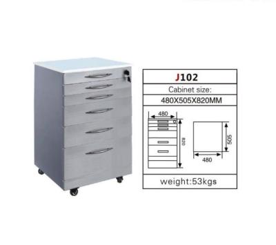 China Mobile Dental Furniture Cabinet 480*505*820mm J102 for sale