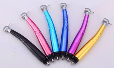 China Best quality colorful high speed standard push button LED dental handpieces for sale