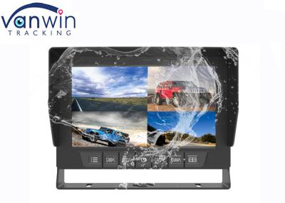 China 7 Inch 4 Splits AHD HD Waterproof TFT Car Monitor Rearview System With U-Shaped Frame for sale