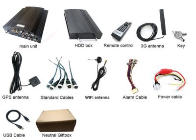 China Openbare de Router3g Mobiele DVR GPS 4CH Harde schijf van Buswifi met Sim-Kaart 8V - 36V Te koop