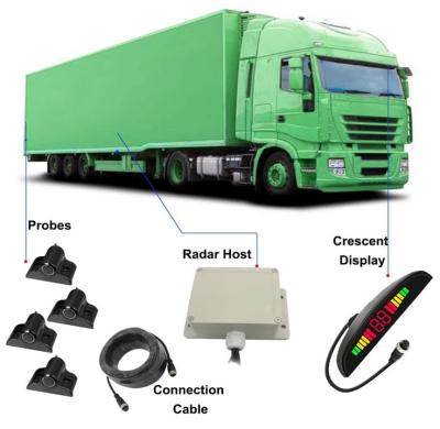 China 12V-24V Vehicles Reverse Backup Radar System with LED Display Front/Rear Parking Sensors for sale