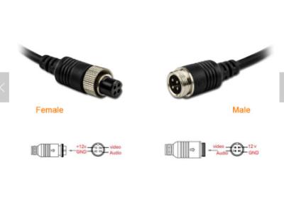 China M12 4Pin Cable Adapter For CCTV Camera Connector Female To Male /Female Y Splitter Cable for sale