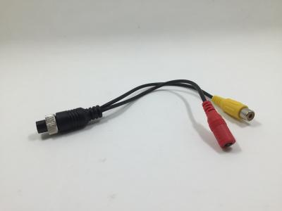 China 4 Pin to RCA Adapter DVR Accessories Female 4-Pin to RCA (A/V) Adapter Wire for sale
